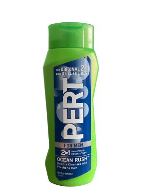 (1) Pert FOR MEN Ocean Rush 2 in 1 Shampoo & Conditioner 16.9 Fl Oz | eBay
