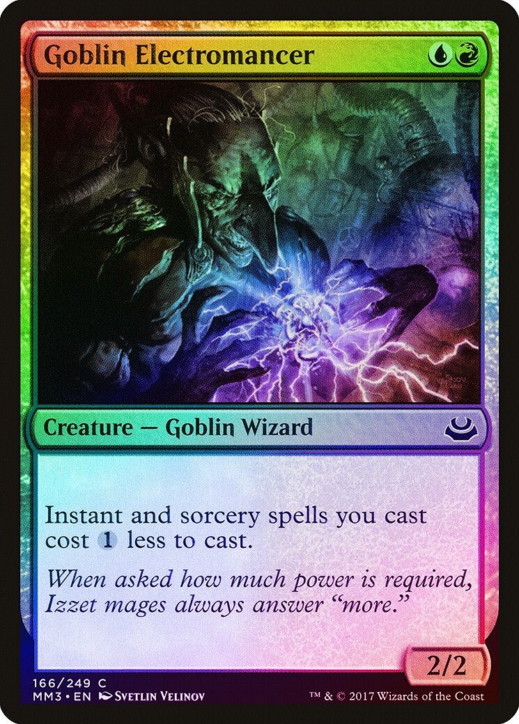 Goblin Electromancer FOIL Modern Masters 2017 NM Blue Red Common CARD ...