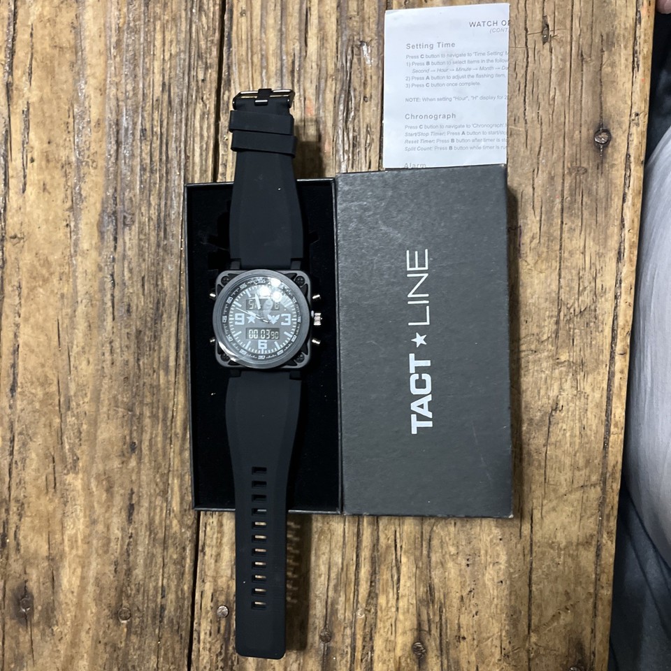 TACT LINE M-1000 Tactical Military Grade Wristwatch - Men’s | eBay