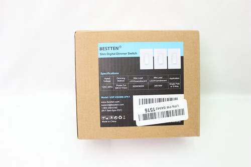 [3 Pack] Super Slim Digital Dimmer Switch with MCU Smart-chip, Single ...
