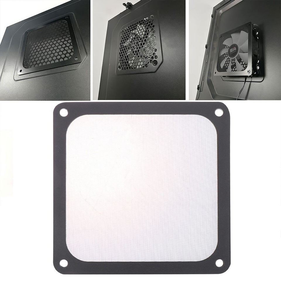 2 PCS Dust Screen for Computer Case Magnetic Dustproof Fan Cover Mesh ...