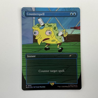 MTG Counterspell (1933) *RAINBOW FOIL* SECRET LAIR: SpongeBob MT/NM ...