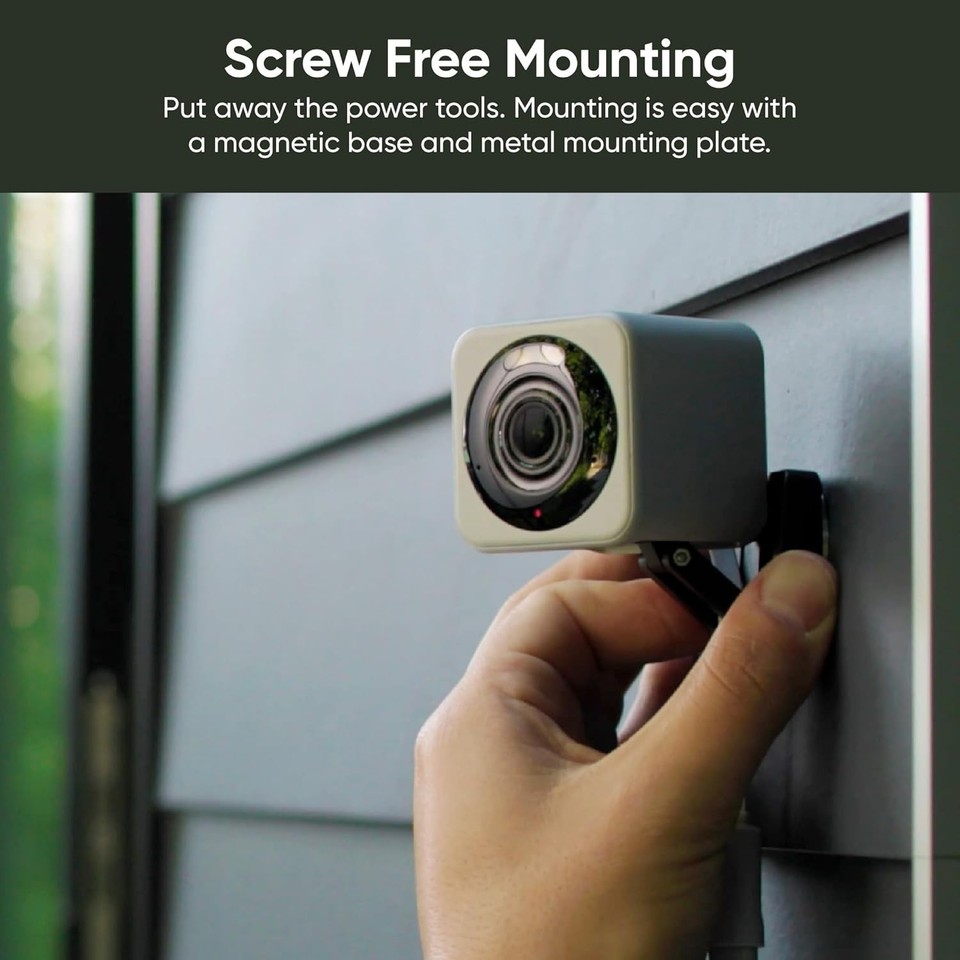WYZE Cam v4 (Latest Model), 2.5K AI Security Camera, Indoor/Outdoor ...