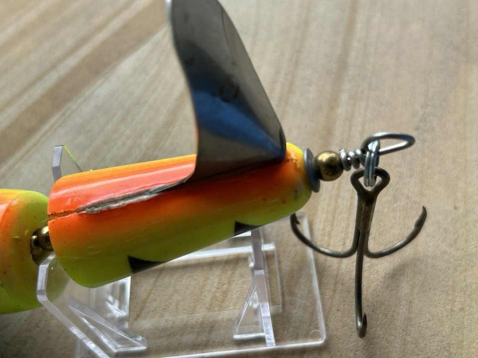 Odyssey Pig Vintage Topwater prop Muskie 7”Fishing Lure Great pre owned ...
