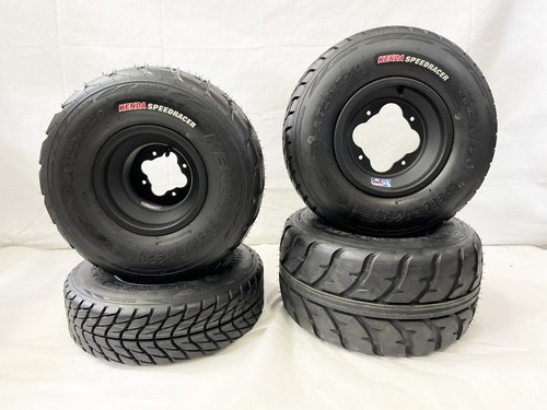 DWT A5 Black 10" Front 9" Rear Rims Wheel Speed Racer Street YFZ Raptor ...