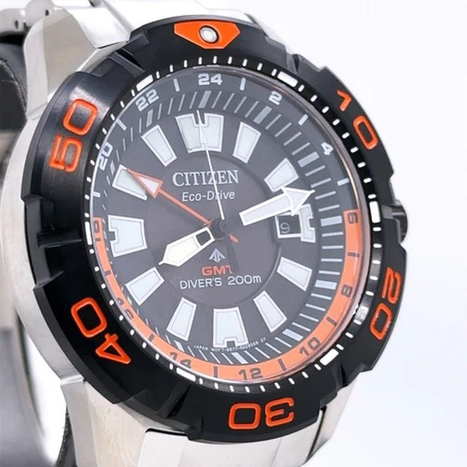 Citizen Promaster GMT Diver Eco-Drive Mens Watch 44mm Rotating Bezel 2 ...
