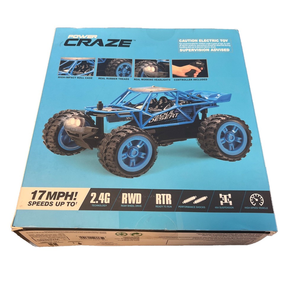 ***USEDOPEN BOX Power Craze High Speed R/C Vehicle 2.4G Technology Blue ...