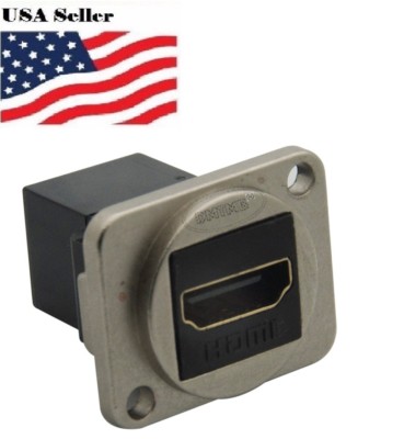 Panel mount HDMI connector flange mount panel jack | eBay