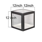 Clear Balloon Boxes for Party Decorations - Black - 4pcs | eBay