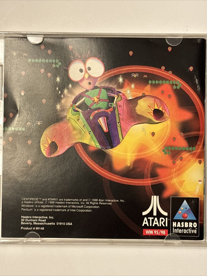 Centipede Atari PC Computer CD-ROM Game 1998 Windows 95/98 Hasbro ...