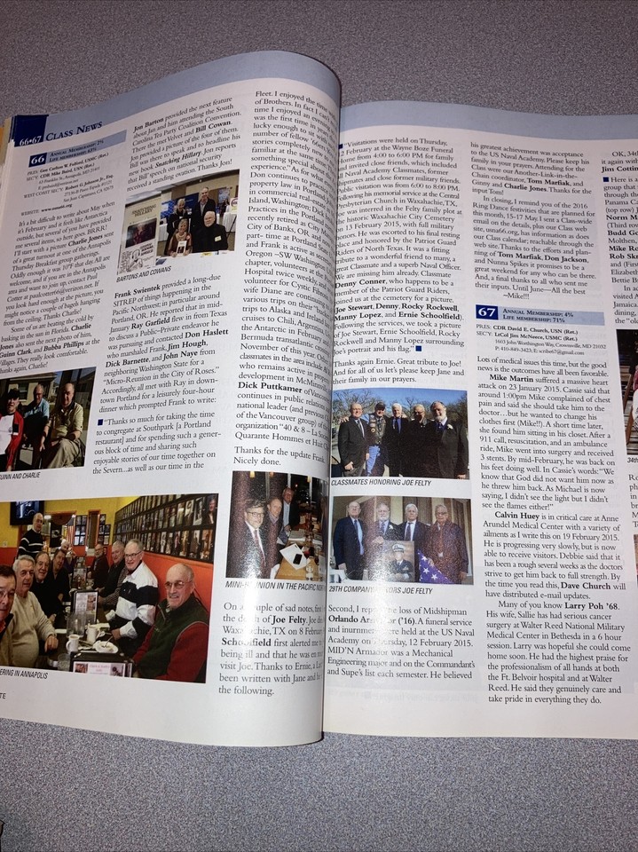 SHIPMATE Magazine US Naval Academy Alumni Assn Spring 2015 | eBay