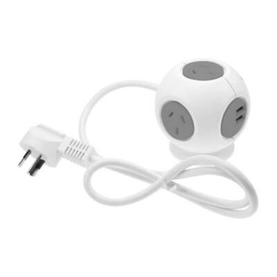 Jackson 4 Outlet Power Block With 2 USB Ports PT5700GY | eBay Australia