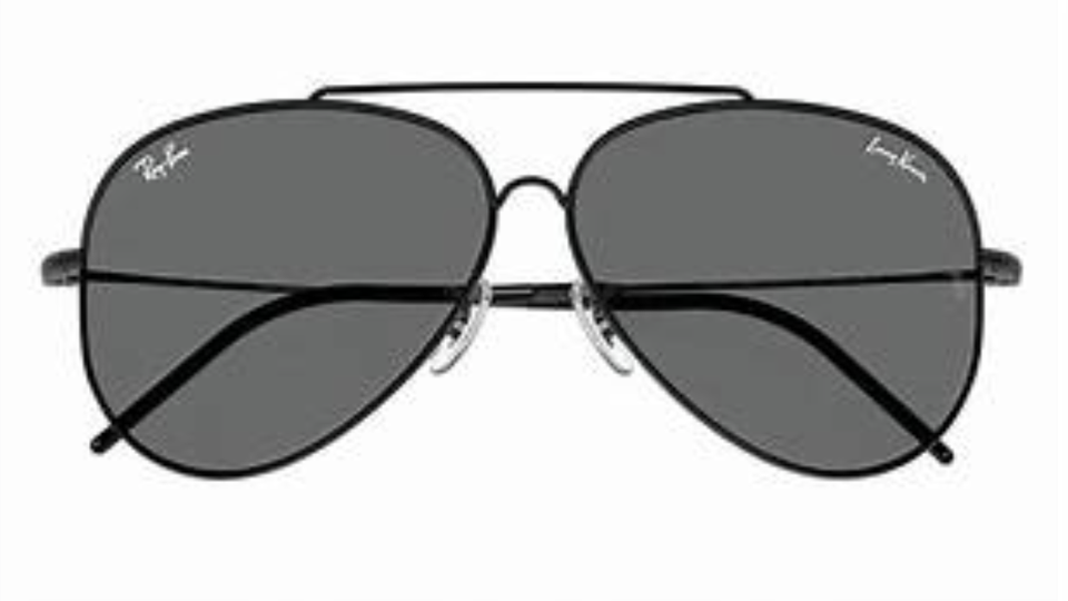 RAY-BAN Sunglasses AVIATOR REVERSE RB R0101S 002/GR 62 Black Frames ...