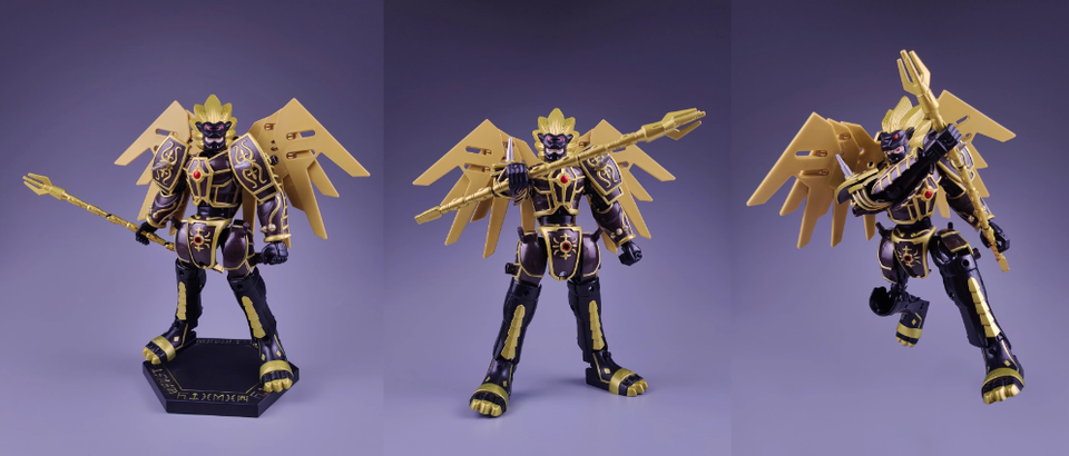 DG mazing Digimon Louwemon Kaiser Leomon Resin Figure Model Collection ...