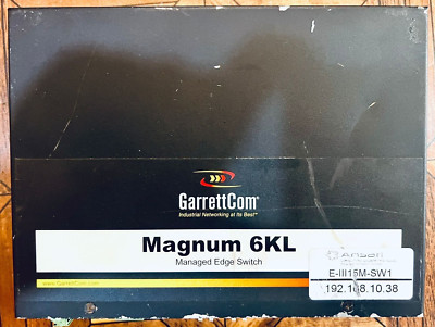 Hover to zoom GARRETTCOM MAGNUM 6KL AC Industrial Ethernet MANAGED EDGE ...