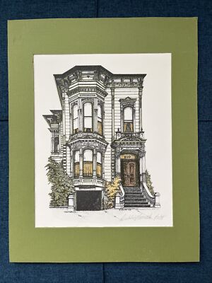 Debbie Patrick Signed Hand-Watercolored Lithograph San Francisco | eBay