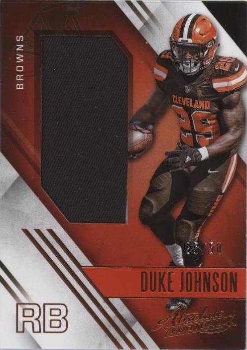 2016 Panini Absolute - Jersey Duke Johnson #8 /50 (MEM) for sale online ...
