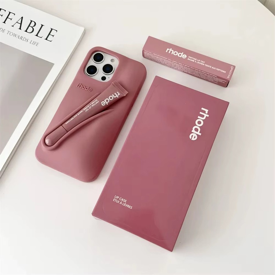 Rhode Peptide Lip-Tint Silicon Phone Case WITH Lipgloss Summer for ...
