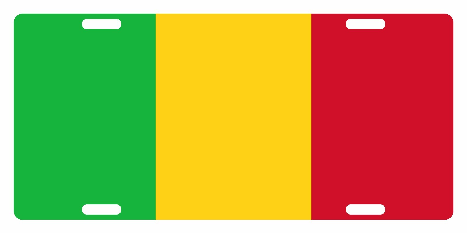 MALI Flag Custom License Plate NATIONAL Emblem ORIGINAL Version | eBay