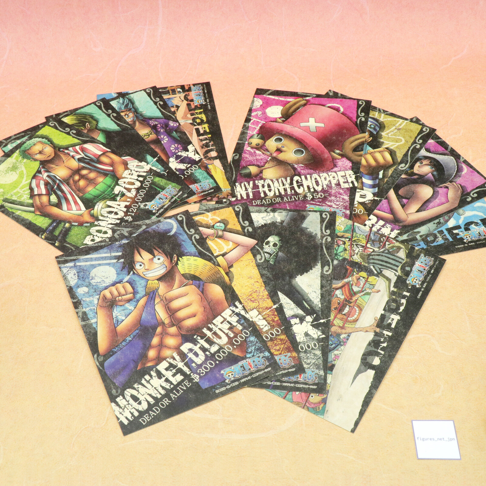 ONE PIECE Postcard Set Luffy Zoro Nami Usopp Sanji Chopper Robin Franky ...