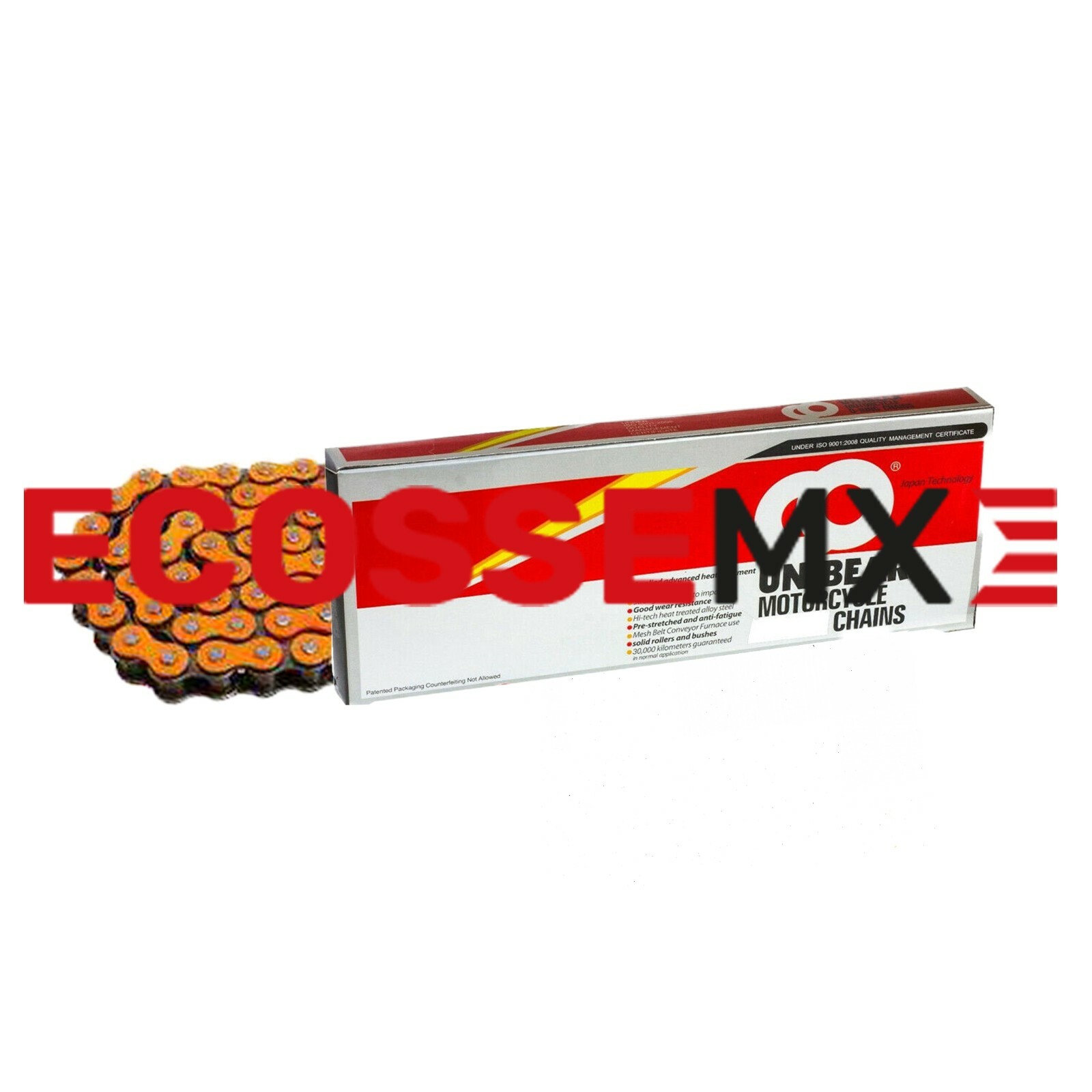 KTM SX525 EXC525 Unibear Orange Heavy Duty Chain & Renthal Black ...