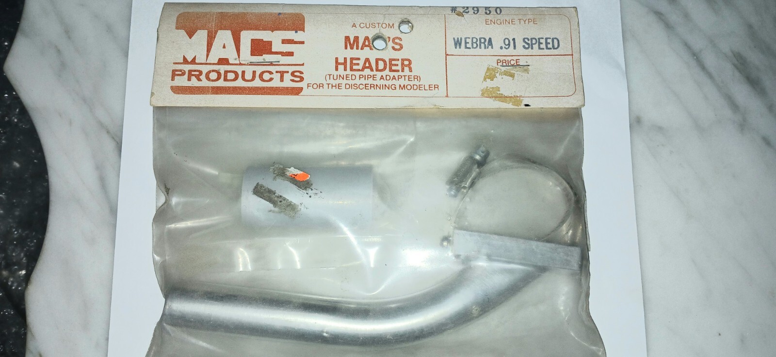 Mac's #2950 Header Webra 91 SPEED Rc Engines Strap-On | eBay