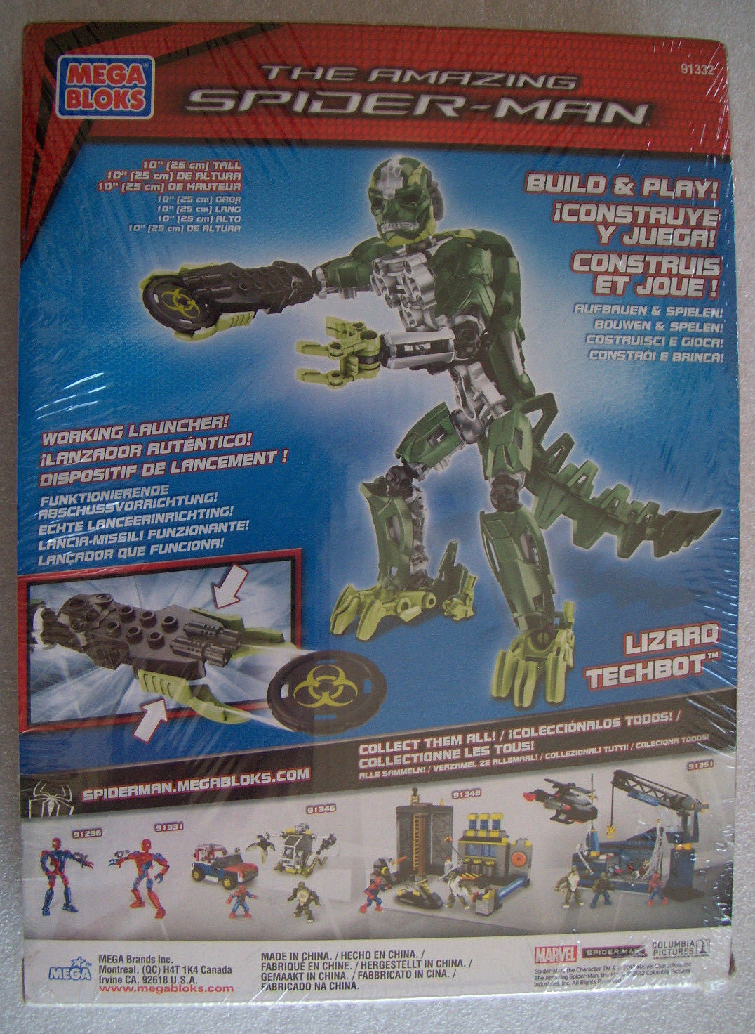 Mega Bloks 91332 The Amazing Spider-Man Lizard Techbot | eBay
