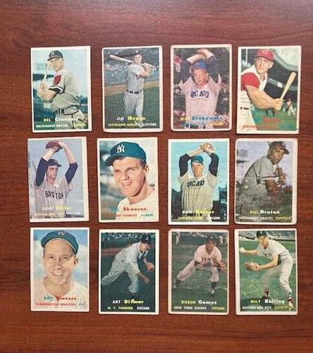 1957 Topps Baseball Card Lot - 36 different - Moose Skowron, Frank ...