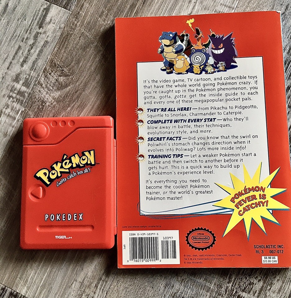 Rare Nintendo Pokémon Pokédex 1998 Tiger Electronic W/ Original Pokémon ...