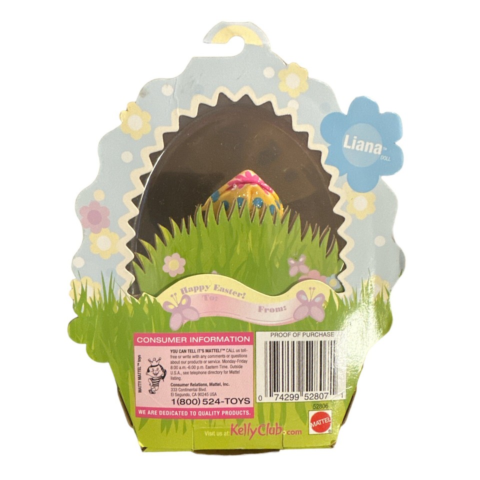 Barbie Kelly Doll EASTER EGGIE LIANA Target Special Edition 2001 Mattel ...