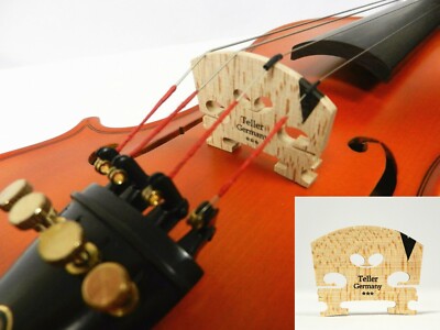 Teller *** Violin Bridge 1/2 Size Ebony Insert Fitted, Free Shipping!!! | eBay