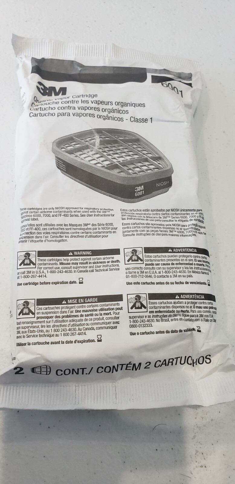 3M 6001 Organic Vapor Half Mask for sale online | eBay