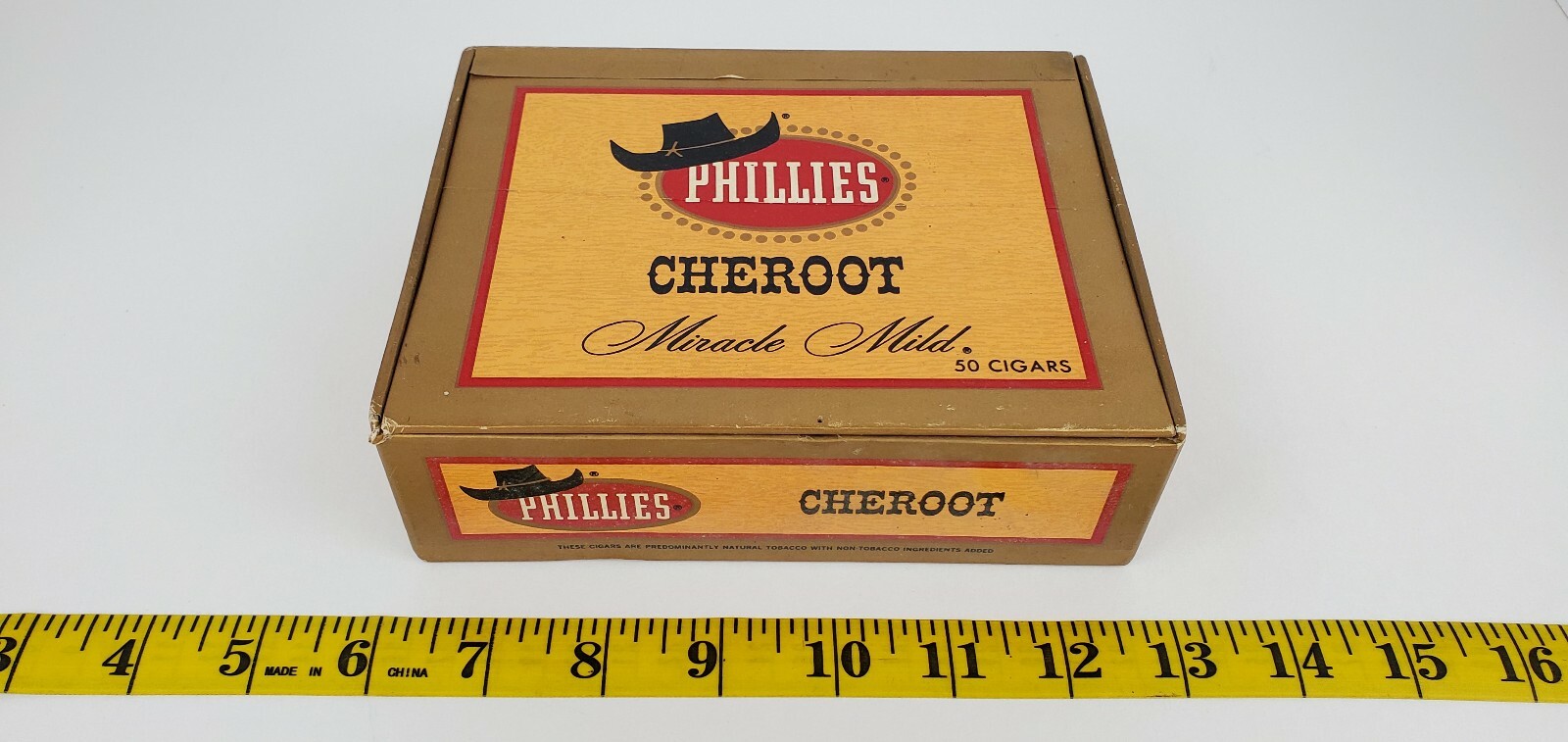 Vtg Phillies Cheroot Miracle Mild Cardboard Cigar Box Bayuk Small ...