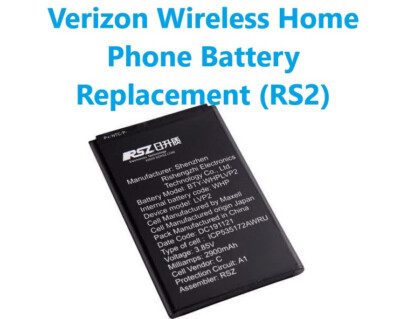 Genuine Verizon OEM Battery - Home Phone LVP2 (RS2) - Replaces BTY ...