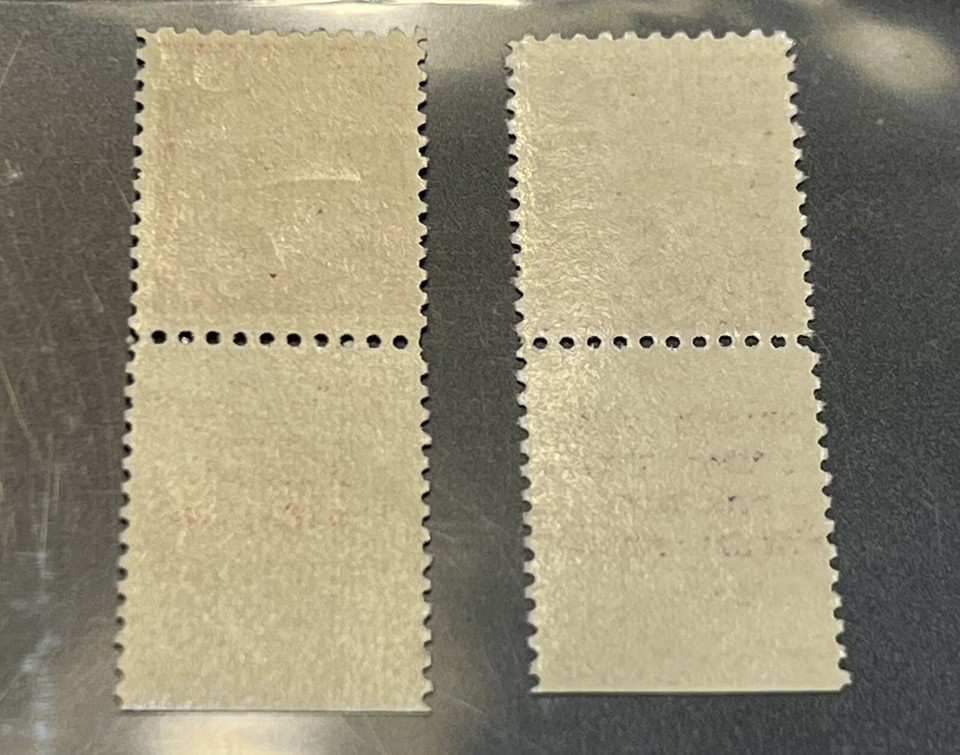 Israel Scott #3b-4b 1948 Doar Ivri 10p and 15p Wrong Descriptive Tab ...