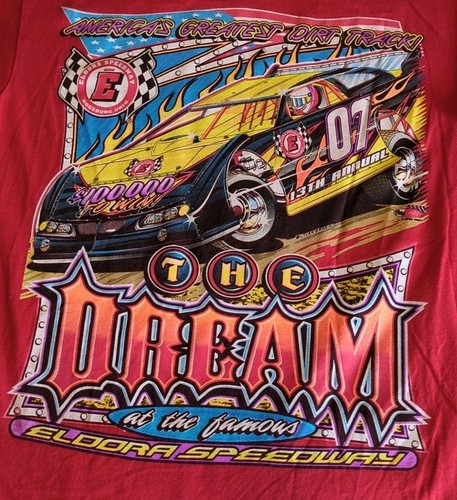 Eldora Speedway Shirt Sprint Car Racing Adult Medium Dirt Late Model ...