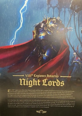 Warhammer Night Lords Legion Konrad Curze Primarch Horus Heresy Art 40K ...