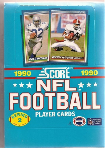 1990 SCORE NFL FOOTBALL BOX SERIES 2 - 36 PACKS - MONTANA , JACKSON ...