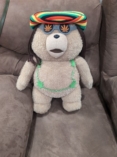 Ted Doll Rastafarian 16-inch Talking Plush Bear With Moving Mouth 18 ...