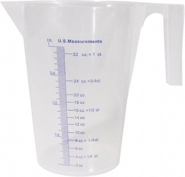 Funnel King 94130 1 Liter Translucent Poly Graduated Measuring Pitcher ...