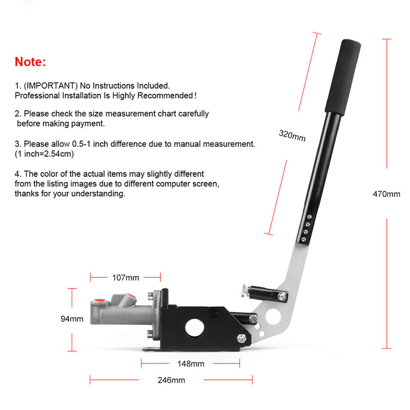 Hydraulic Horizontal Drift Track Rally Racing E-Brake Handbrake Handle ...
