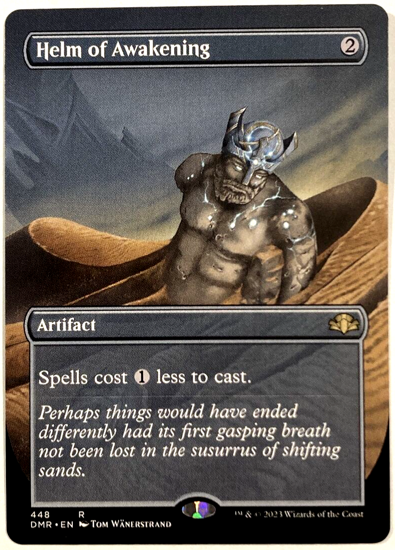 MTG Helm of Awakening *BORDERLESS* Dominaria Remastered 448 NM | eBay