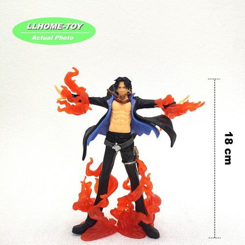 Anime One Piece DXF SP Portgas D Ace In Black Fire Fist Figure Statue ...