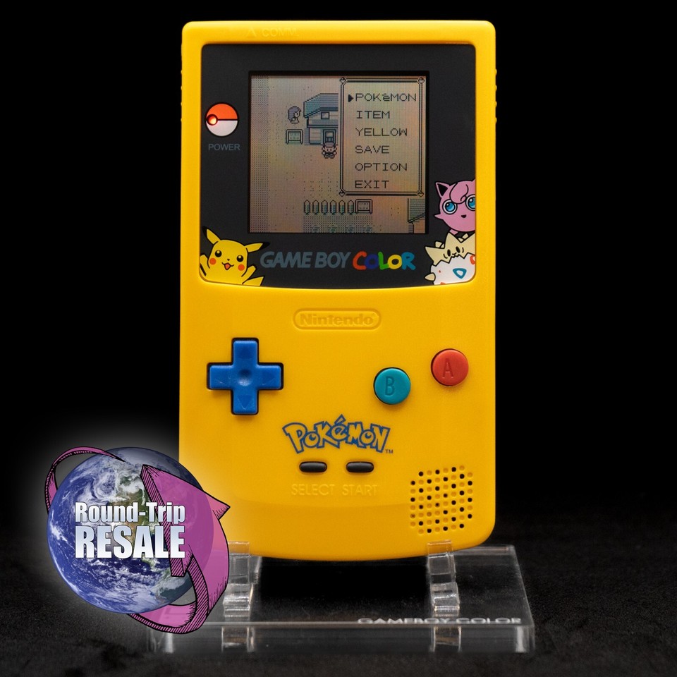 Nintendo Gameboy Color Pokemon Special Pikachu Edition Game Boy GBC ...