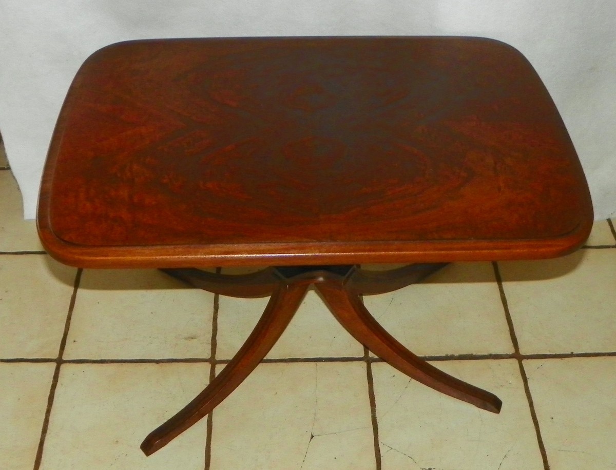 Walnut Burl Veneer Table
