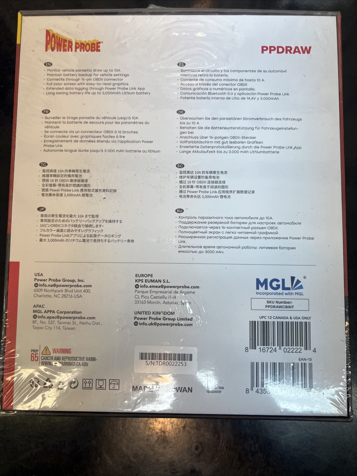 Power Probe Digital Draw Monitor PPDRAW | eBay