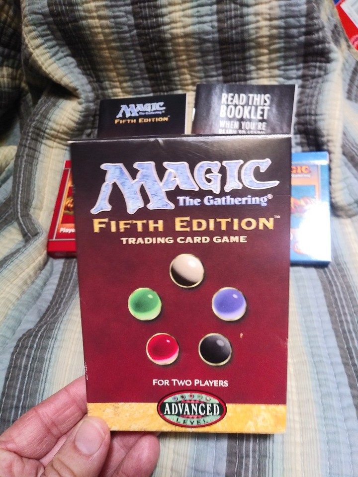 MAGIC THE GATHERING VINTAGE MTG WOTC ADVANCED LEVEL DECK FIFTH EDITION ...