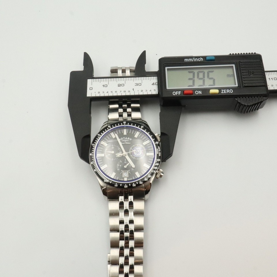 Rotary Chelsea FC Special Edition Chronograph Quartz 39.5mm Black/Blue ...