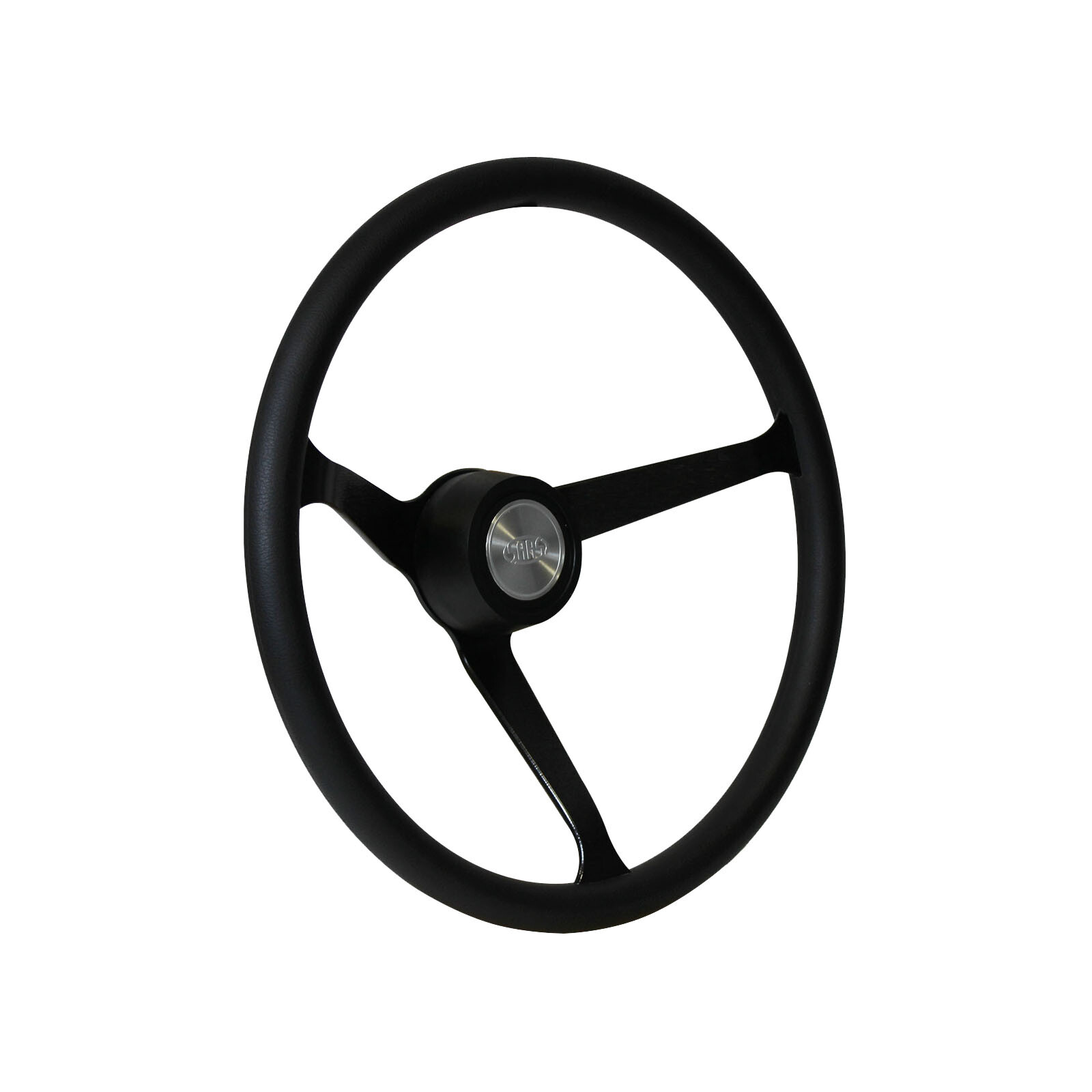 SAAS Steering Wheel 15in Classic Deep Dish 380mm Black Solid Alloy ...