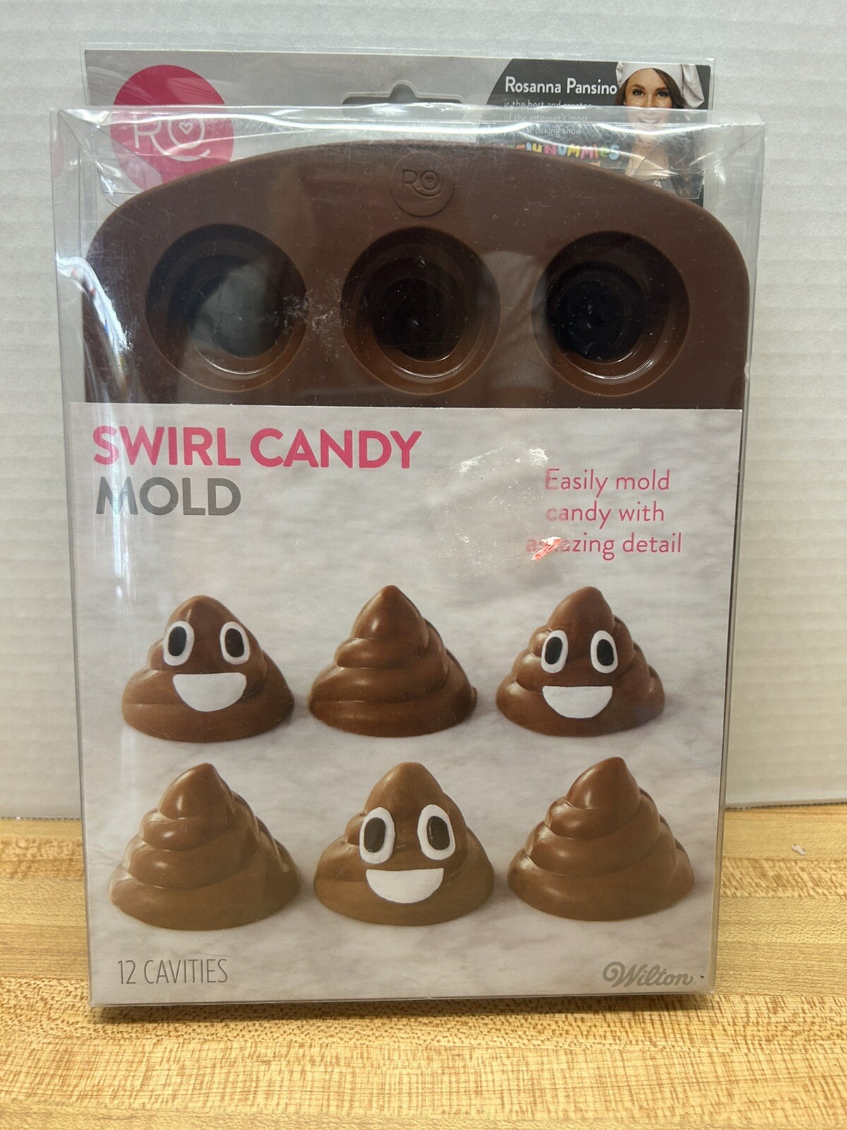 Rosanna Pansino Brown Swirl Poop Pile of Poo Doo-Doo Emoji Silicone ...